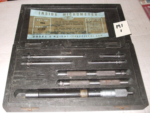 MOORE AND WRIGHT INTERNAL MICROMETER 8 - 23" RANGE - CAT, NO, 906 ...