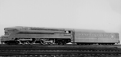 Pennsylvania Railroad T1 duplex-drive 4-4-4-4 locomotive 6110, 1942 8 x ...