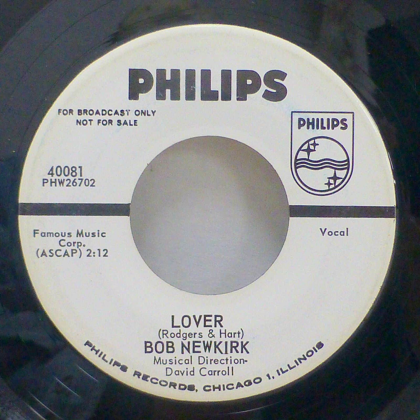 Bob Newkirk TEEN POPCORN Small Mistake~Lover on PHILIPS promo VG++ cond ...