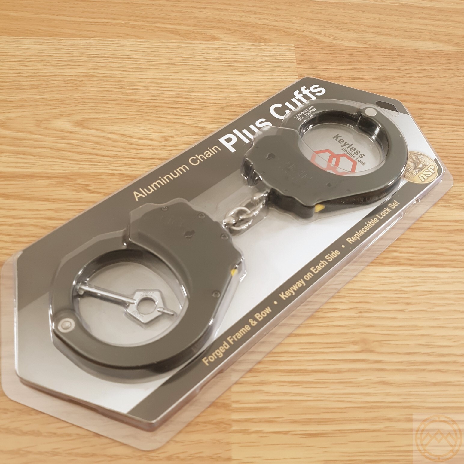ASP Chain Ultra Plus Cuffs One Pawl Chain Restraints Keyless Double ...