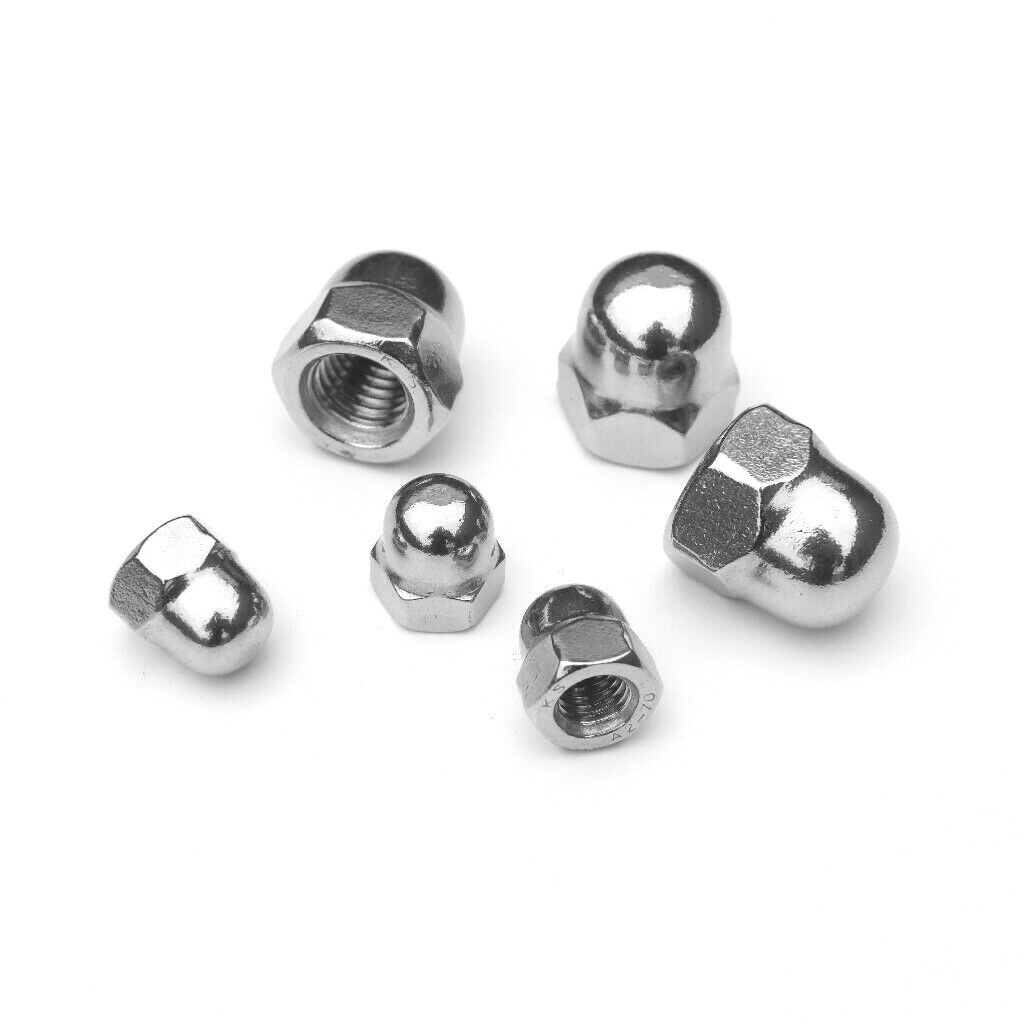 Hutmutter Edelstahl DIN 1587 M3 M4 M5 M6 M8 M10 M12 Hutmuttern hohe ...