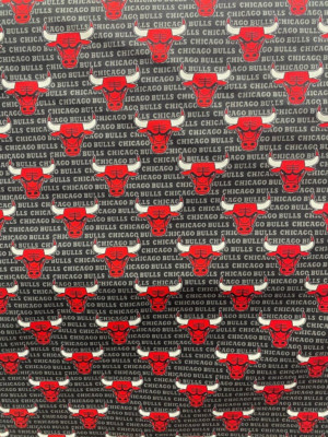 Red Chicago Bulls Basketball 100% Cotton Fabric by the yard 45" Wide | eBay
