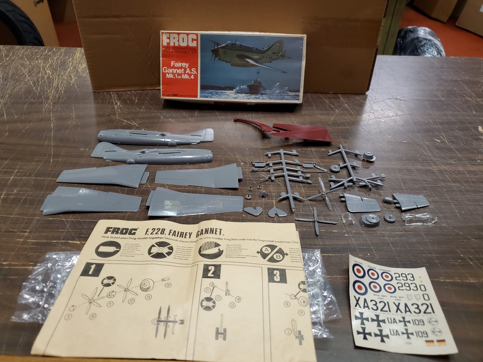 Vtg FROG Fairey Gannet AS MH1 MK4 International Assembly Model F228 Rad ...