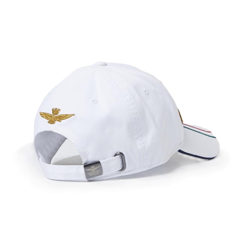 Men's Hat Aeronautica Militare HA1163 Embroidered White Pilot Cap | eBay