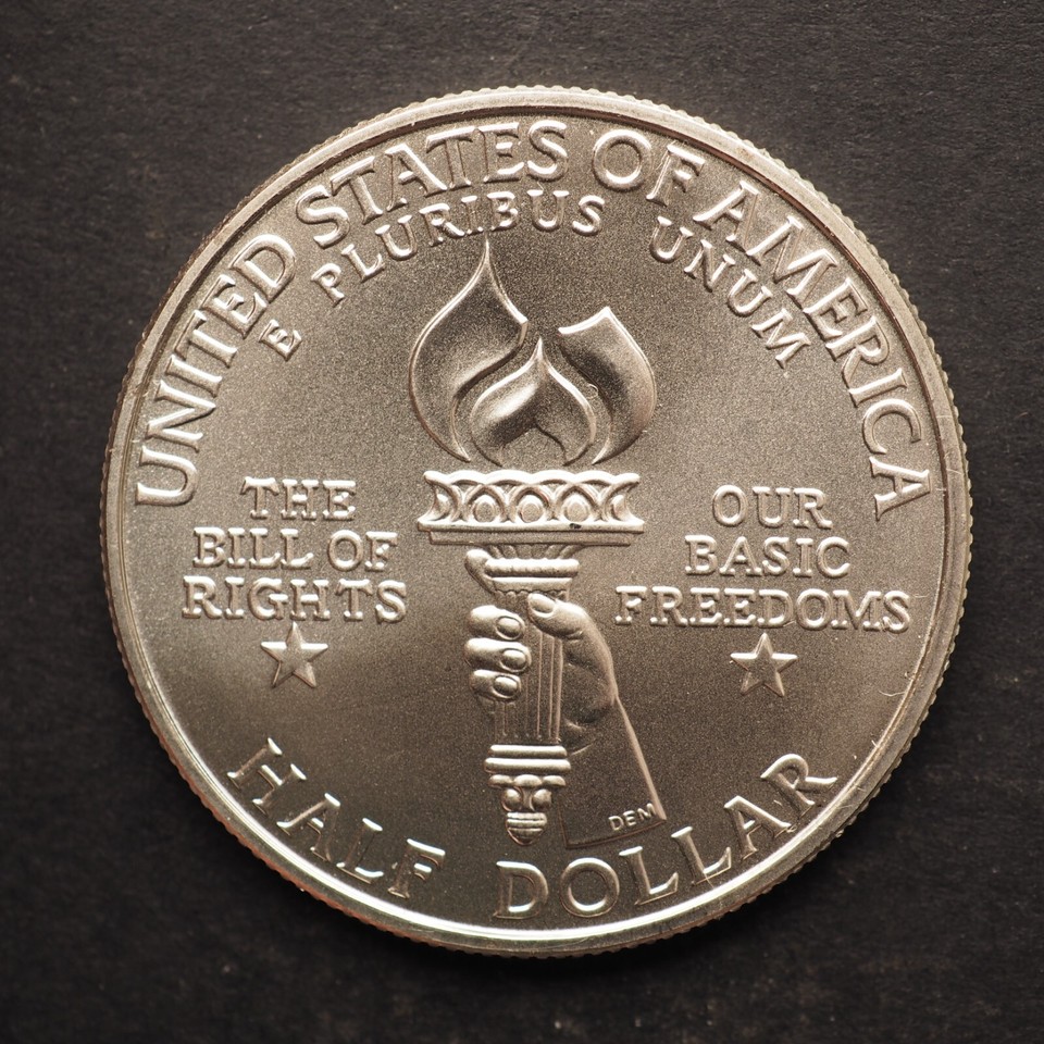 1993 JAMES MADISON UNC Commemorative SILVER HALF DOLLAR - FREE SHIP ...