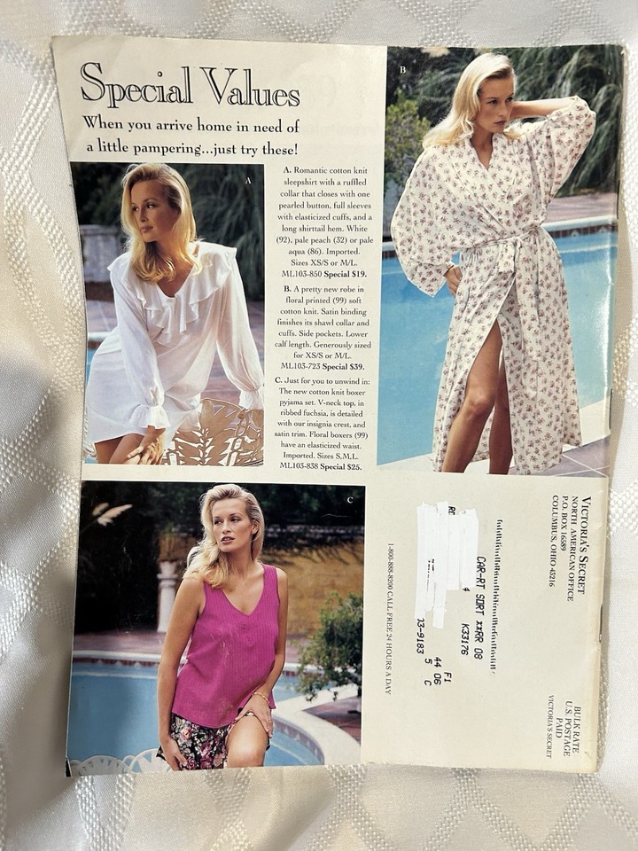 1993 Vintage Victoria's Secret WINTER SALE Collection Catalog | eBay