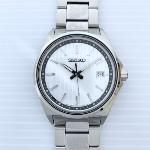 Seiko 6N52-00J0 SBTH001 Stainless Steel Date Box Quartz Mens Watch Auth Works | eBay