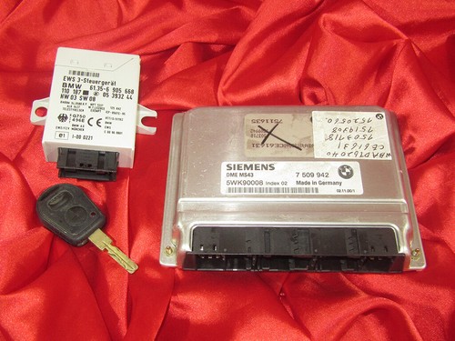 BMW E36 E46 E39 Z3 3 5'ies 3.0i M54 ENGINE ECU SET DME MS43 IMMOBILIZER ...
