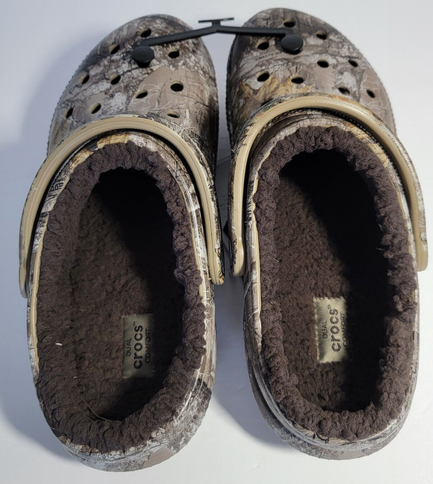 Crocs Classic Lined Realtree Edge Camo Clogs Size Men's 7 Women's 9 ...