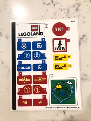 LEGO STICKER SHEET for 40347 Legoland Driving School, New &Genuine | eBay