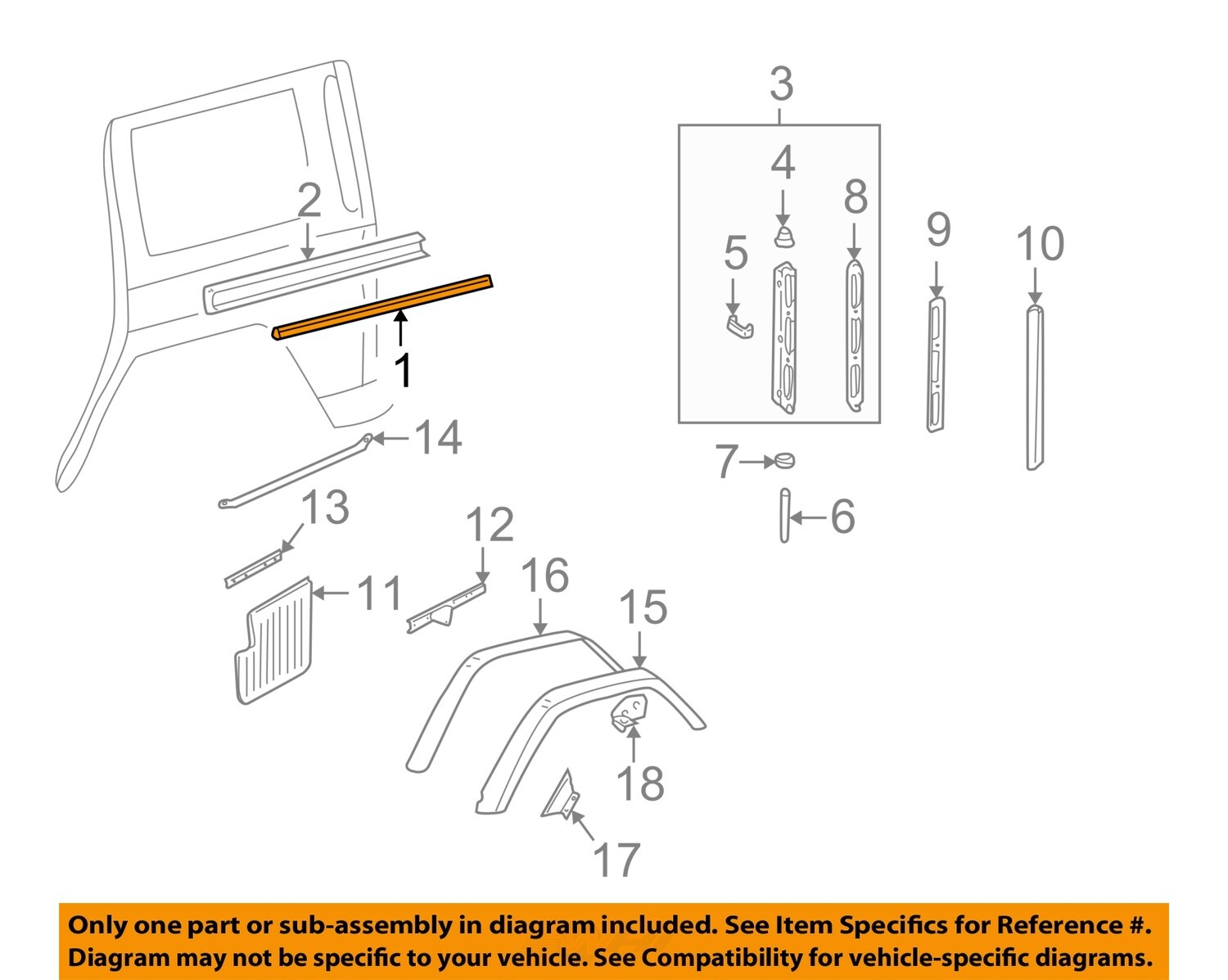 MERCEDES OEM 02-05 G500 Exterior-Protect Strip 4636981862 | eBay