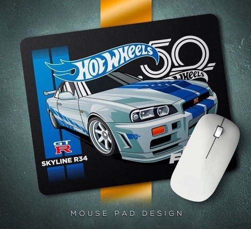 GAMING MOUSE PAD HOTWHEELS CAR DESIGN -(Non-slip rubber base)- FREE ...