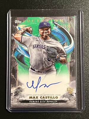 2023 Topps Inception Max Castillo Rookie Card Autograph/125 Kansas City ...