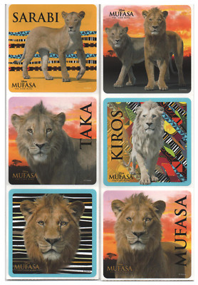 25 Lion King Mufasa Stickers, 2.5"x2.5" each, Party Favors | eBay