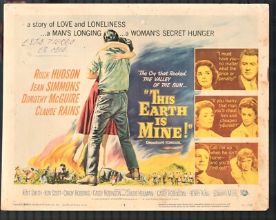 Lobby Card: This Earth is Mine! 11"x14" Title Lobby Card #1 Rock Hudson ...