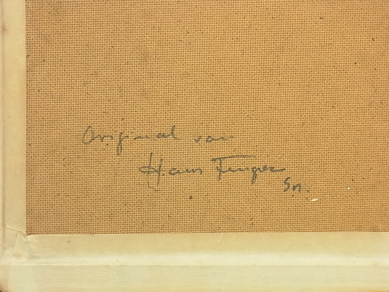 Hans FENGER Ölgemälde (1893-1980) ALTER MANN MIT PFEIFE GEMÄLDE ÖL ...