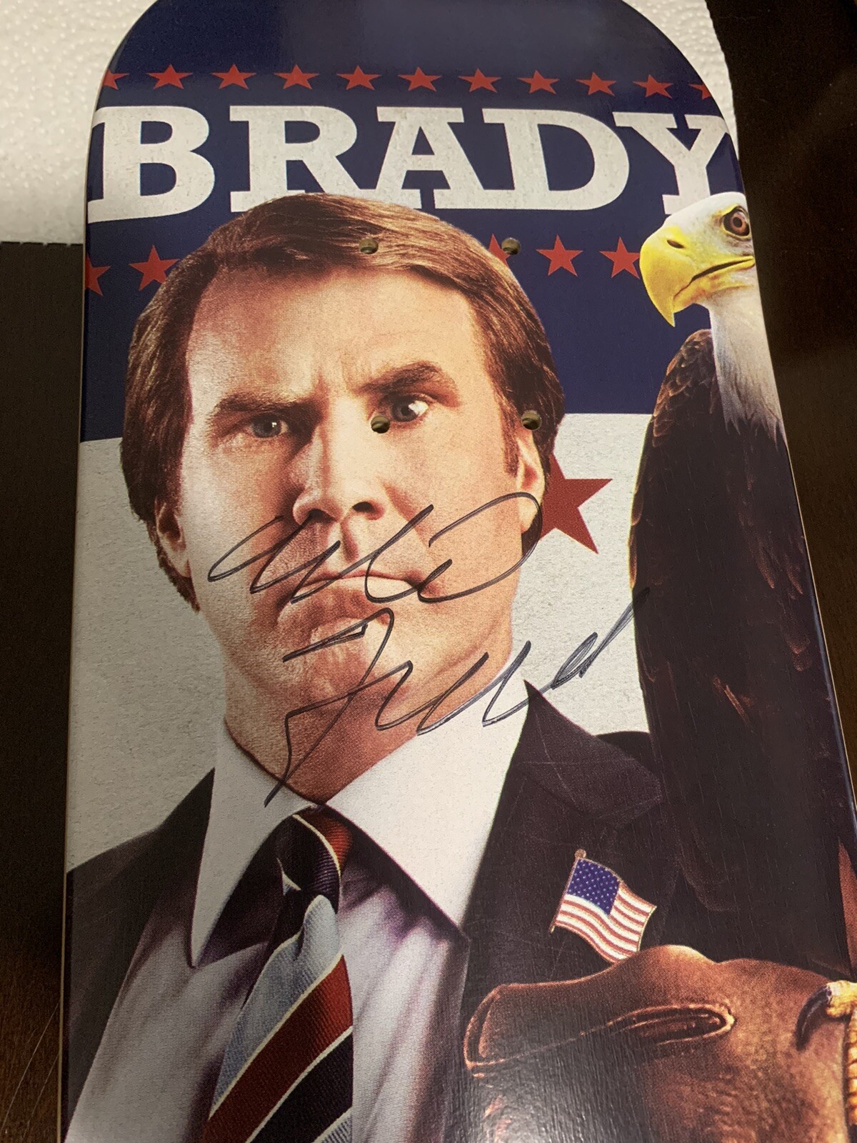 Will Ferrell Custom Autographed Skateboard From The Movie The Campaign ...