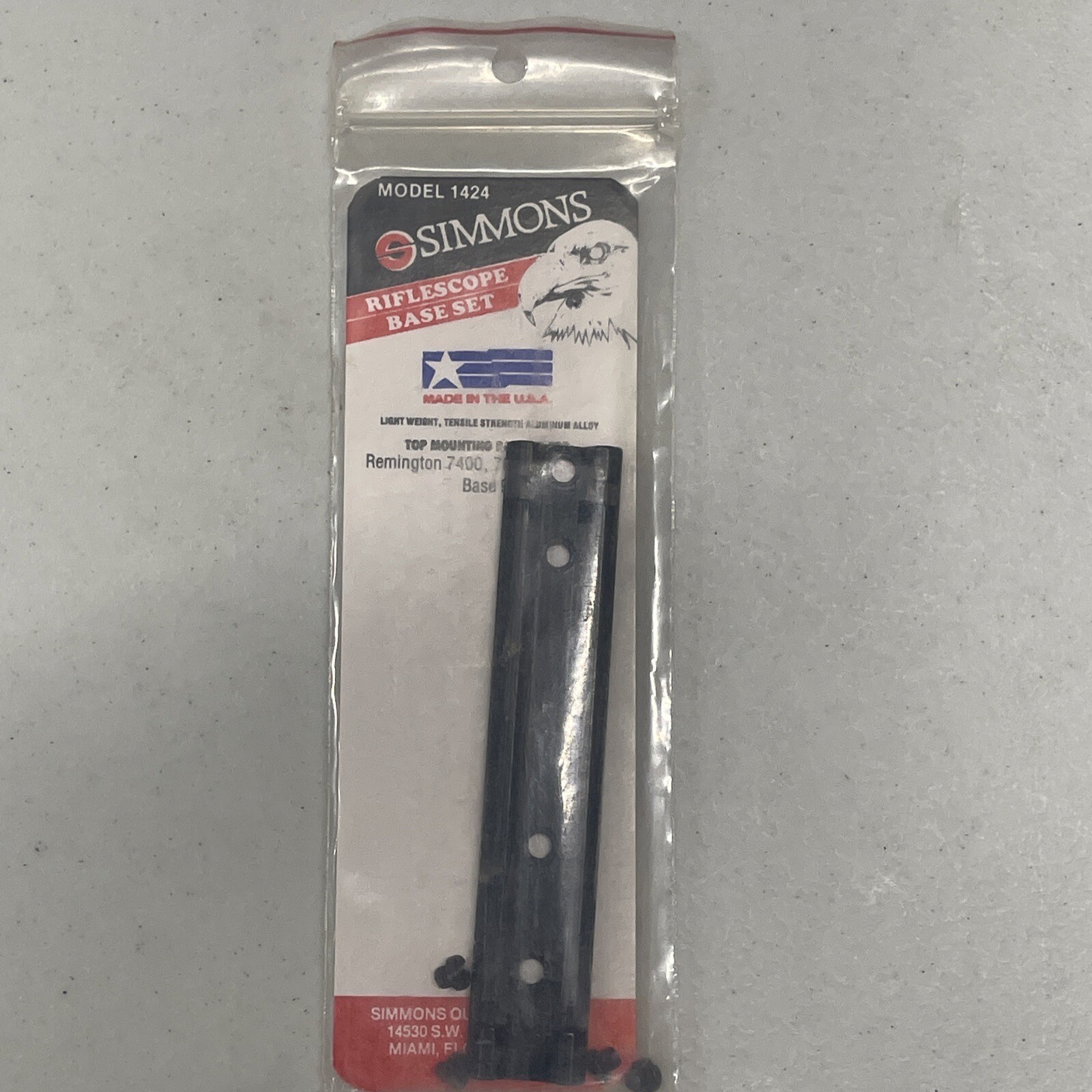 Simmons Riflescope Base set Model 1424 Remington 7400 7600 74 76 4 6 ...