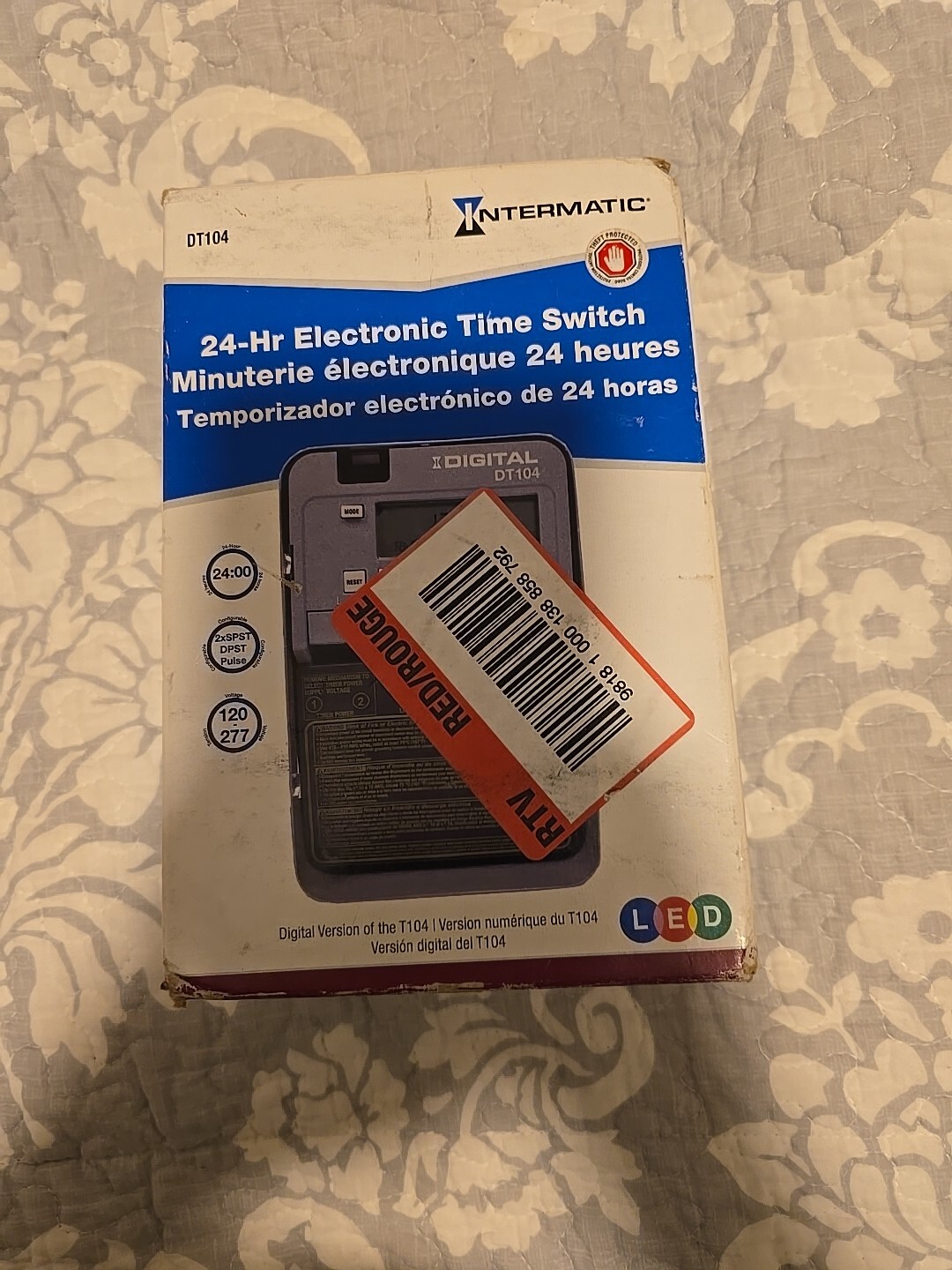 Intermatic IDIGITAL Timer — 24-Hour Digital Time Switch MODEL DT104 ...