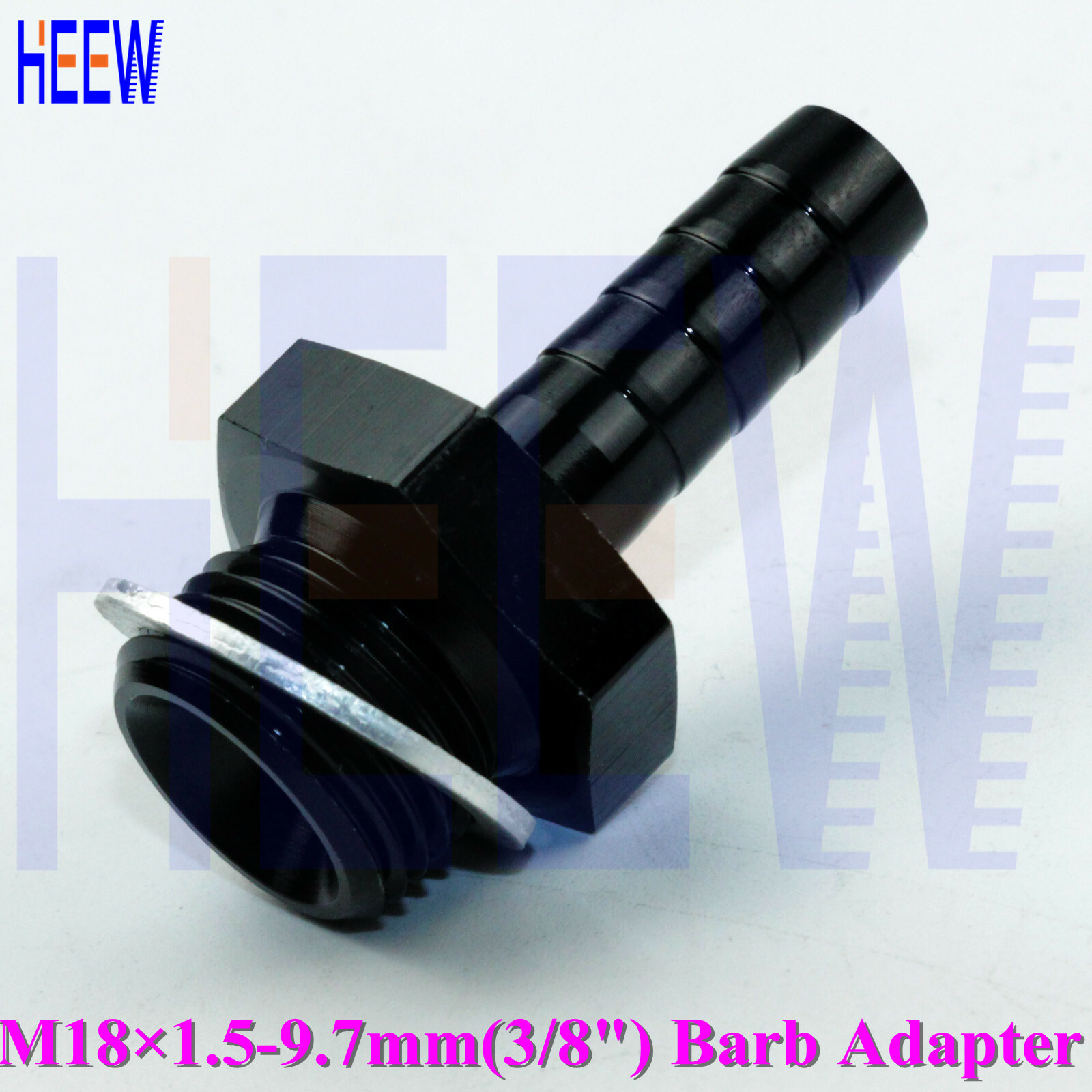 M18X1.5 to 3/8" 9.7mm Straight Metric Barb Fitting Hose Push Lock Inlet ...