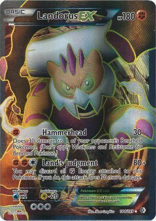 POKEMON TCG Landorus EX - 144/149 - Full Art Ultra Rare LP | eBay