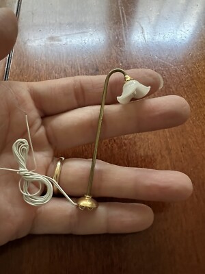 Vintage Dollhouse Miniatures Pendant Light Artist Marie Toner ELECTRIC ...