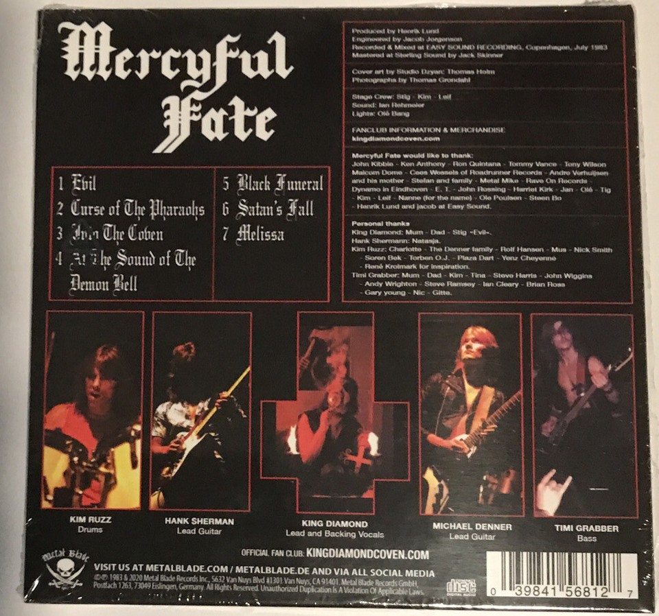 Mercyful Fate – Melissa CD 2020 Metal Blade - 3984-15681-2 [Gatefold ...