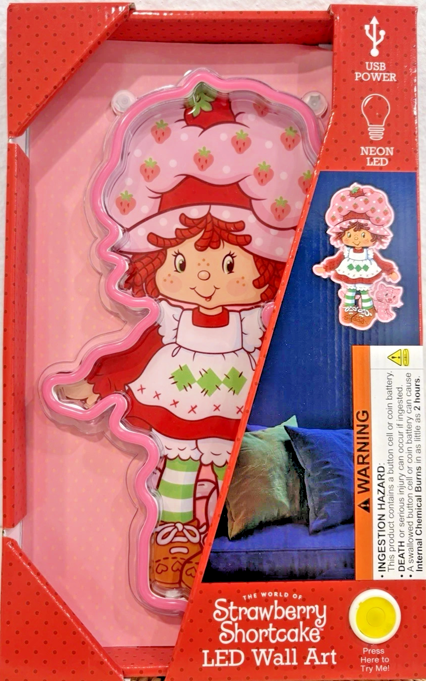 Strawberry Shortcake Neon LED Lighted Wall Art Sign Wildbrain New | eBay