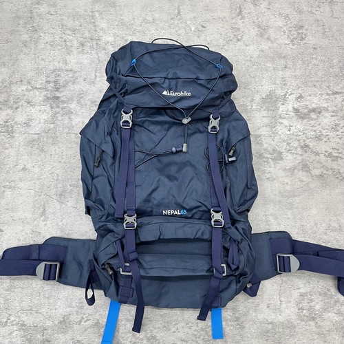 Eurohike Nepal 65 Blue Backpack Rucksack Bag Hiking Backpacking Travel ...
