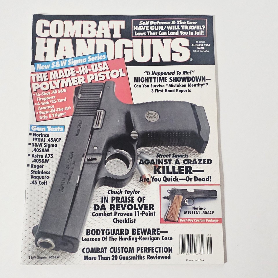 Combat Handguns Vintage Magazine Lot Of 14 Issues 1992-1994 Very Good ...