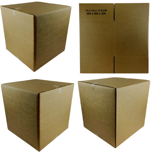 14x14x14" ANY QTY (356x356x356mm )Square Double Wall Cardboard Boxes ...