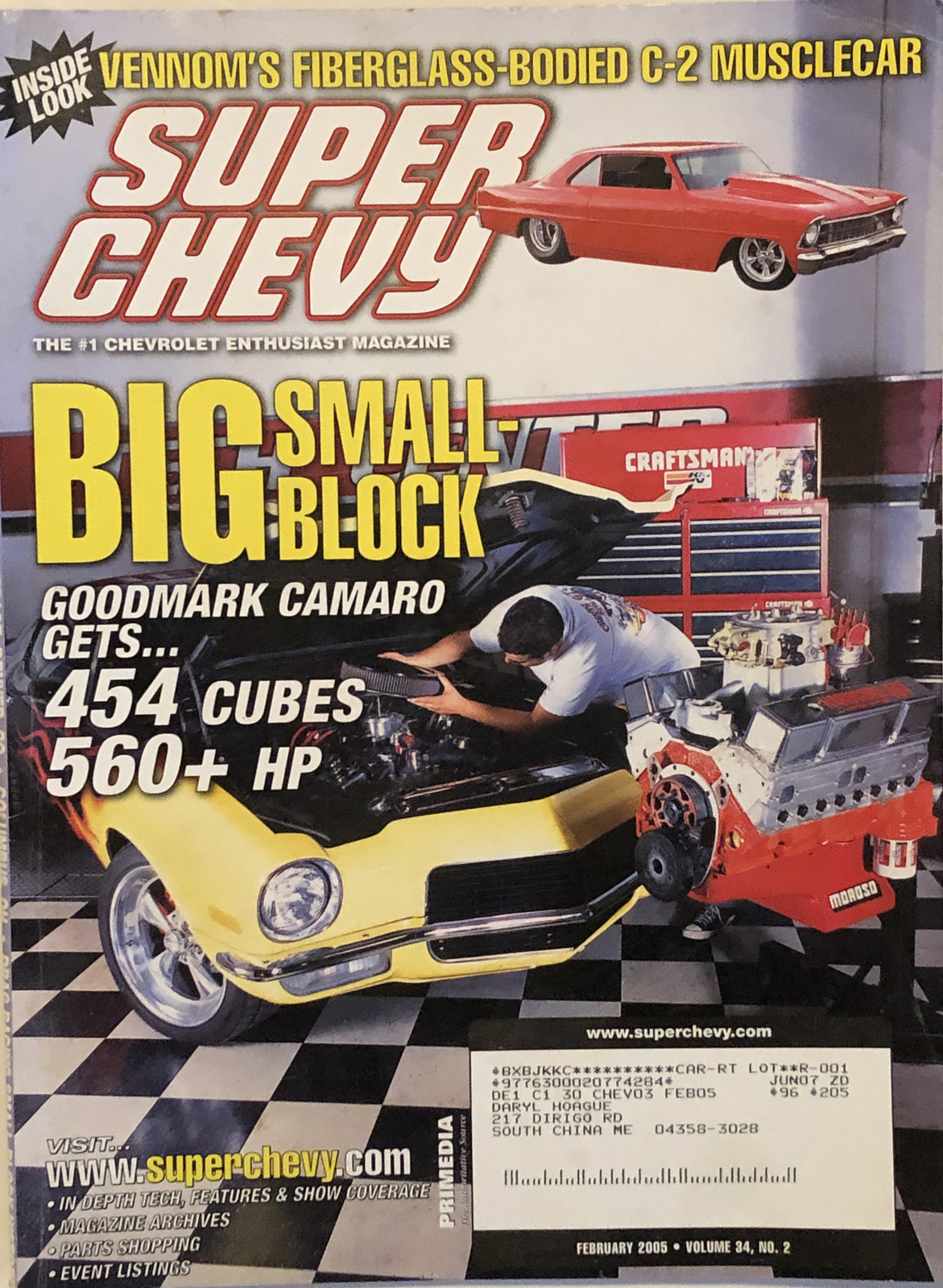 Super Chevy Mag Feb 2005 Goodmark Camaro Denver Columbus OH Car Show 70 ...