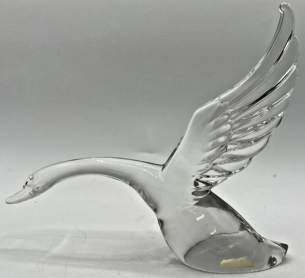 Vintage Heisey Clear Crystal Goose 7.5in Long U256/1 | eBay