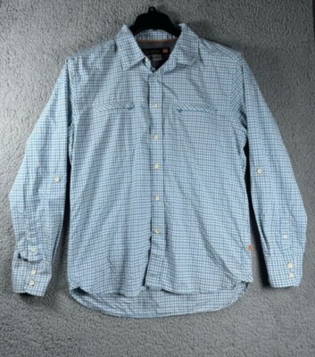 Quiksilver Waterman Shirt Mens Medium Blue Vented Fishing Pockets ...