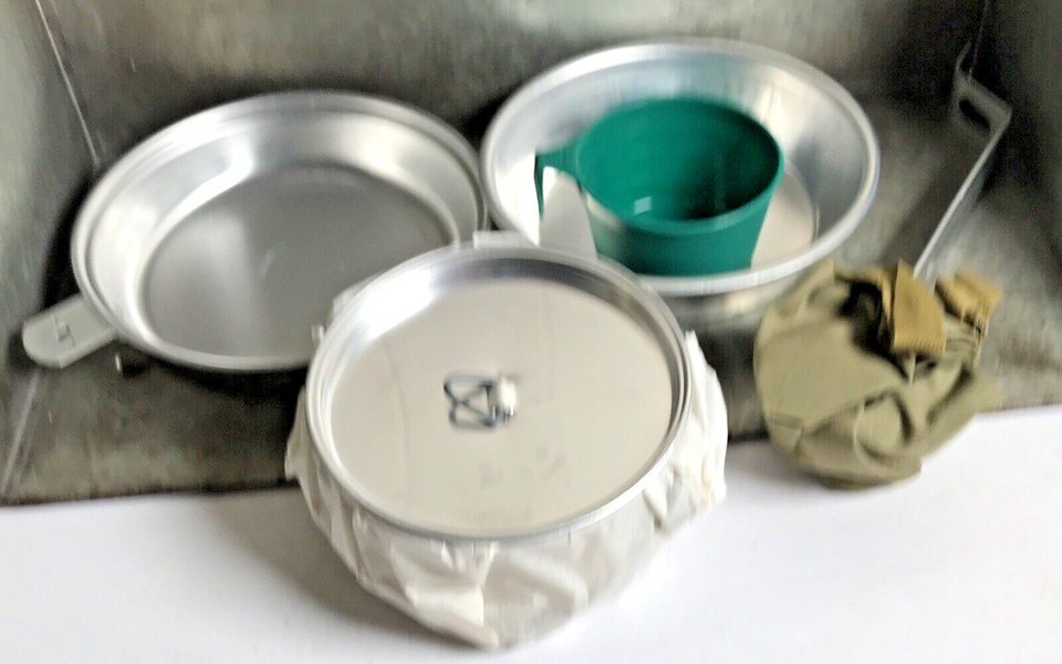 Vintage Palco Mess Kit w/ 6pcs USA Made Aluminum Camping Cook & Eating ...