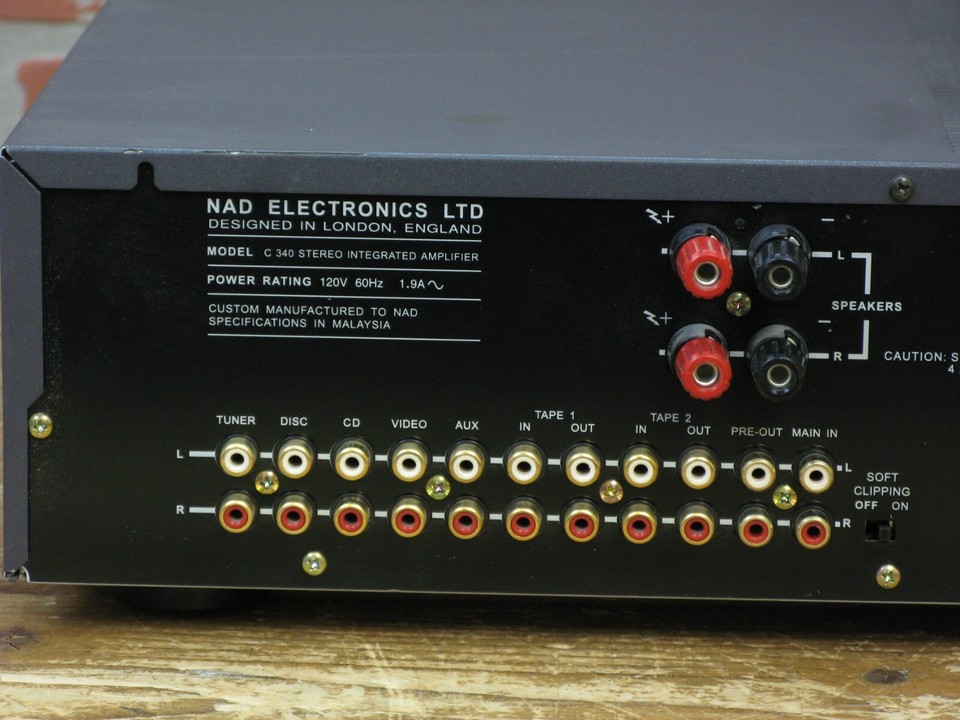 NAD C340 - 2 Channel x 50 Watt Stereo Integrated Amplifier | eBay