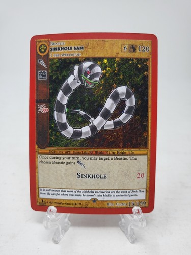 MetaZoo Sinkhole Sam 15/159 Full Holo FH Cryptid Nation 1st Edition CN1 | eBay