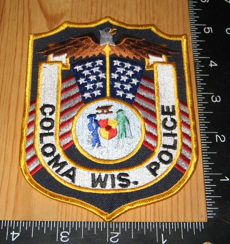 Coloma Wisconsin Police Department Cloth Patch Only | eBay