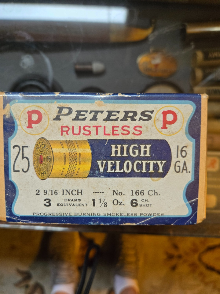 Vintage Peters 16 Ga Shotgun Shell Duck Box | eBay