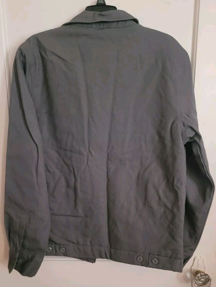 Matix Sherpa Lined Canvas Jacket Coat Trucker Biker Skateboard Full Zip ...