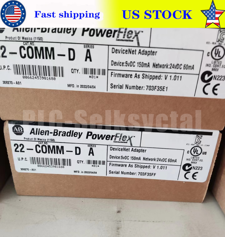 New IN BOX AB 22-COMM-D Powerflex Devicenet Adapter Module Series A ...