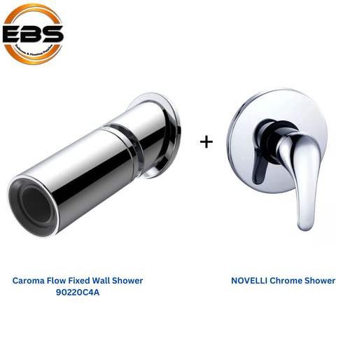 Caroma Shower Fixed Wall Shower with NOVELLI Mixer - HIGH QUALITY ...