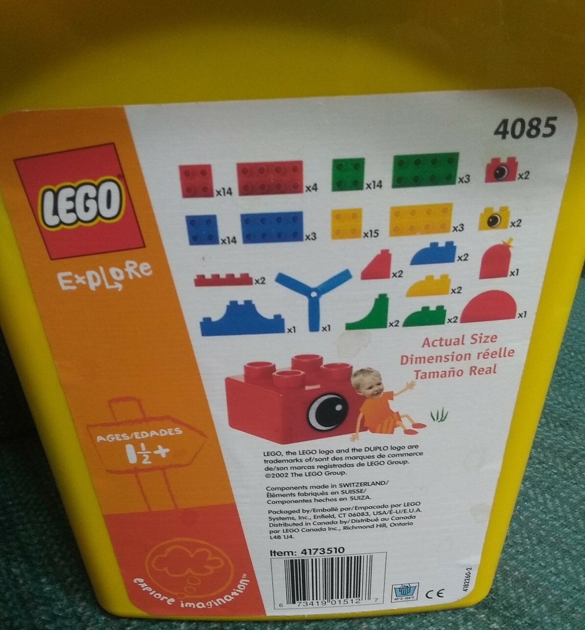 LEGO Explore Brick Bucket Large (4085) 673419015127| eBay