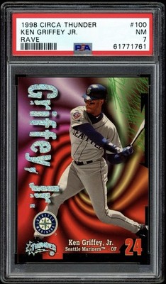 1998 SkyBox Circa Thunder Rave Ken Griffey Jr. /150 #100 PSA 7 | eBay
