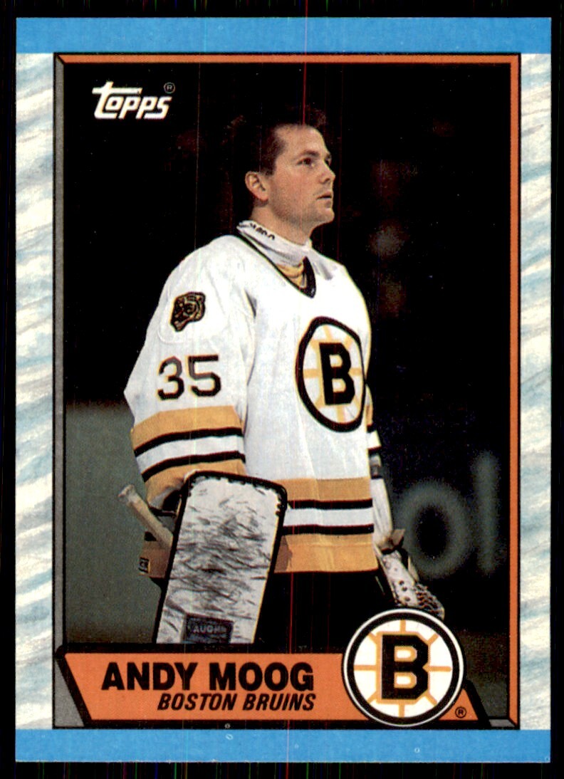 1989-90 TOPPS ANDY MOOG BOSTON BRUINS #160 | eBay