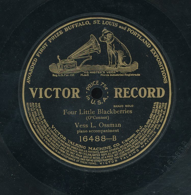 78ft-Jazz-Banjo-VICTOR 16488-Mose Tapiero/Vess Ossman-(Four little ...