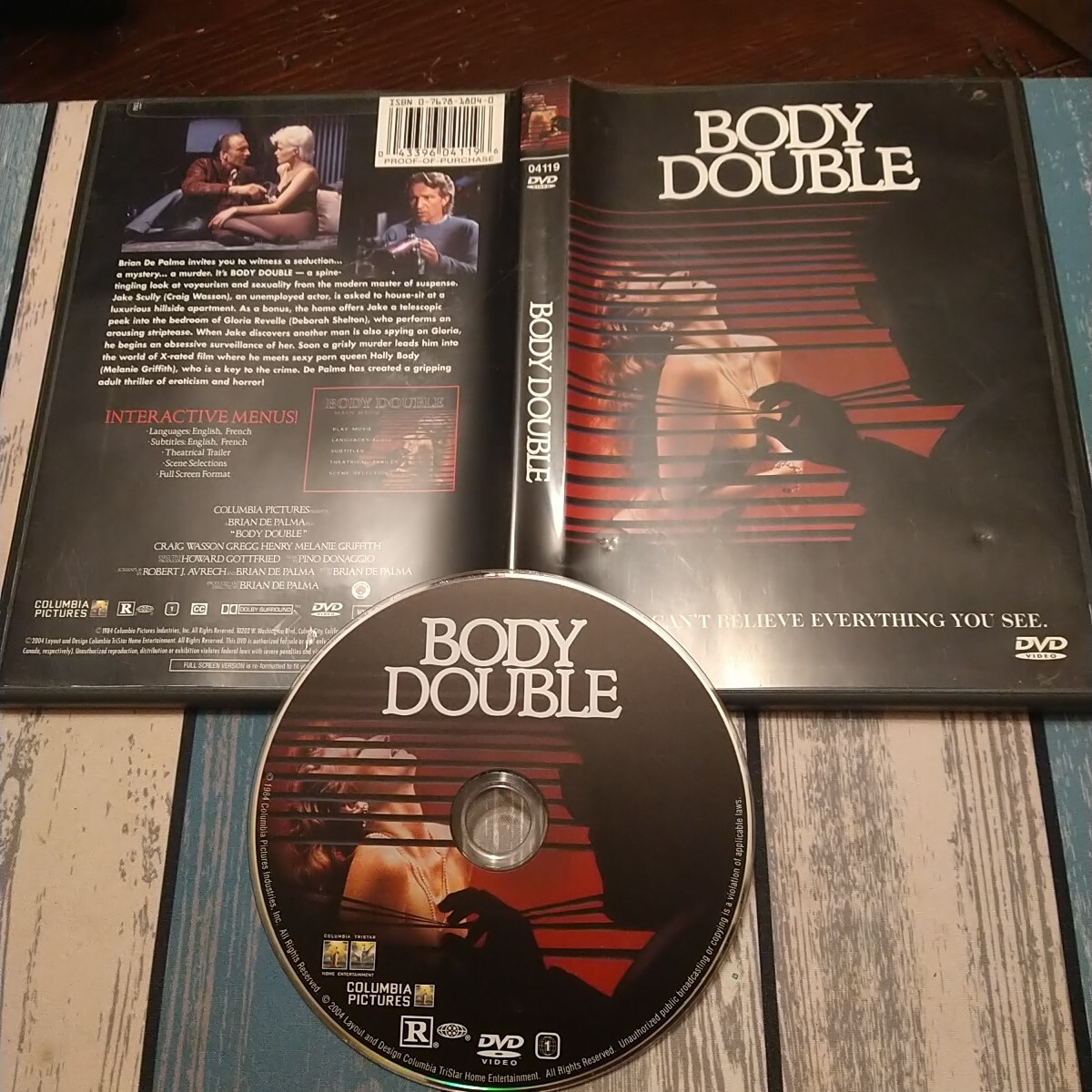 Body Double (DVD, 1998, Subtitled in English and in French Closed ...