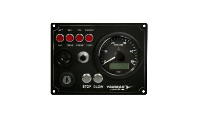 MARINE ENGINE CONTROL PANEL WITH VDO GAUGE FOR YANMAR | eBay