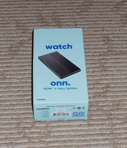 Onn HDMI 4-Way Splitter! 1080p HD to 4k UHD, with HDR, HDMI 3D and 7.1 ...