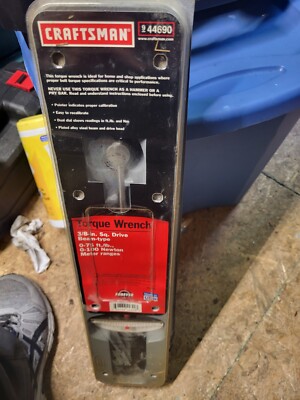 Vintage Craftsman 9-44690 3/8 Drive Beam Torque Wrench NOS Package ...